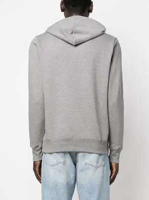 Paul Smith Logo Patch Long Sleeve Hoodie - Grey