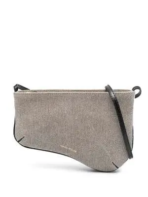 Manu Atelier Curve Leather Shoulder Bag