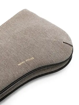 Manu Atelier Curve Leather Shoulder Bag