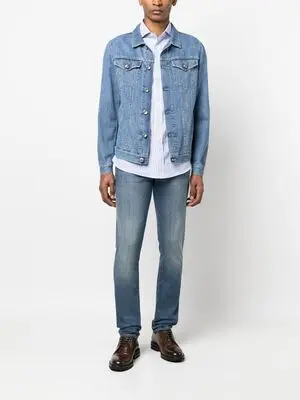 Brunello Cucinelli Four-pocket Denim Jacket - Blue