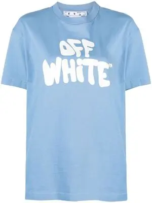 Off-White Logo Print T-shirt - Blue