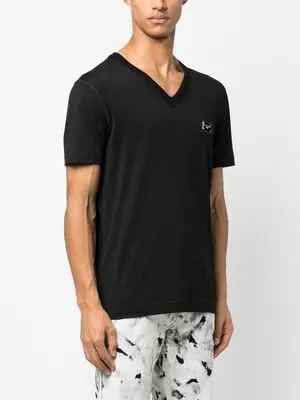 Dolce & Gabbana Dg Essentials V-neck T-shirt - Black