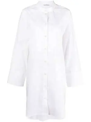 Acne Studios Collarless Shirt Dress
