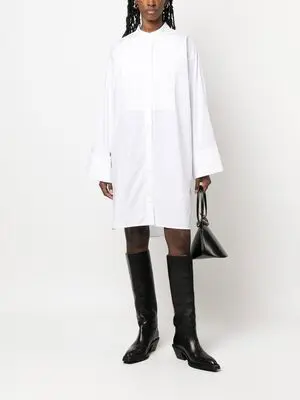 Acne Studios Collarless Shirt Dress