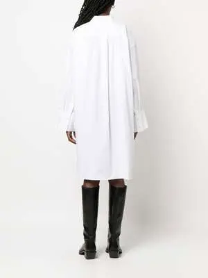 Acne Studios Collarless Shirt Dress