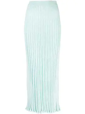 AERON Knitted Long-sleeve Dress - Blue