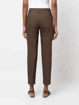 Brunello Cucinelli Cotton Blend Tapered-leg Cropped Trousers