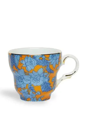 La DoubleJ Big Mama Cup And Saucer - Orange