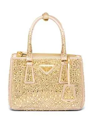 Prada Galleria Crystal-embellished Mini Bag