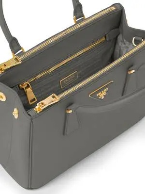 Prada Galleria Leather Tote Bag - Grey