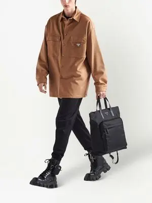 Prada Re-nylon Logo-plaque Tote Bag