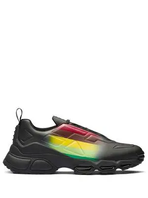 Prada Collision Cross Low-top Sneakers - Green