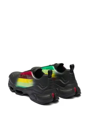 Prada Collision Cross Low-top Sneakers - Green