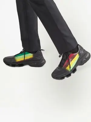 Prada Collision Cross Low-top Sneakers - Green