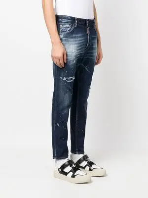 Dsquared2 Paint Splatter Skinny Jeans