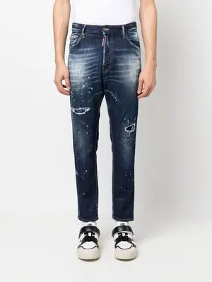 Dsquared2 Paint Splatter Skinny Jeans