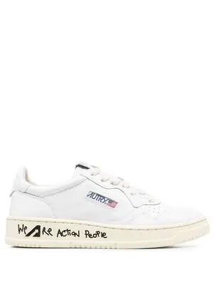 AUTRY Logo-patch Sneakers - White