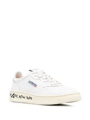 AUTRY Logo-patch Sneakers - White