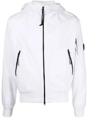 C.P. COMPANY Lens-detail Hooded Jacket - White