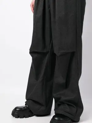 Raf Simons High-waisted Wide-leg Wool Trousers