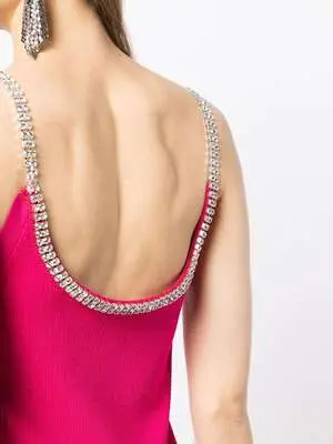 Rabanne Rhinestone-trim Mini Dress