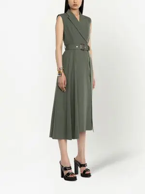 Alexander McQueen Tailored Wool Midi Dress