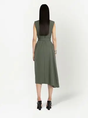 Alexander McQueen Tailored Wool Midi Dress