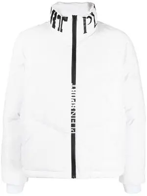 PLEIN SPORT Logo-print Puffer Jacket - White