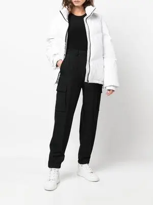 PLEIN SPORT Logo-print Puffer Jacket - White