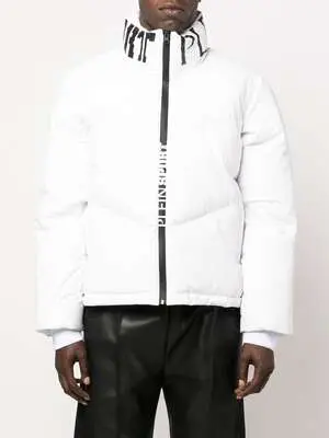 PLEIN SPORT Logo-print Puffer Jacket - White