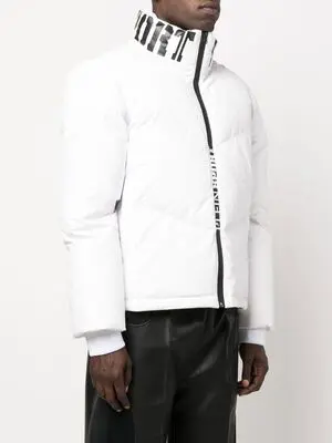PLEIN SPORT Logo-print Puffer Jacket - White