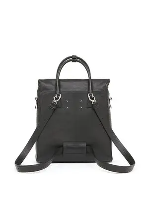 MAISON MARGIELA 5ac Leather Backpack - Black