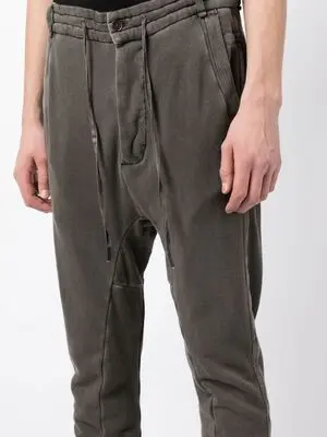 Masnada Drawstring-waist Drop-crotch Trousers