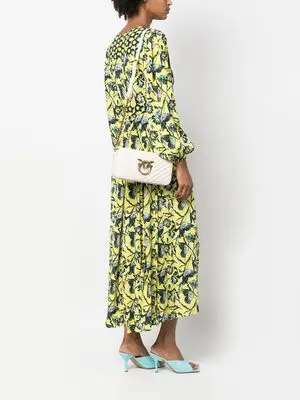 Pinko Love-birds Quilted Calf-leather Bag