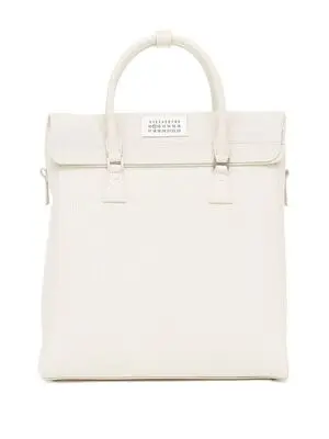 MAISON MARGIELA 5ac Leather Backpack - White
