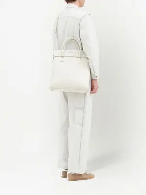 MAISON MARGIELA 5ac Leather Backpack - White