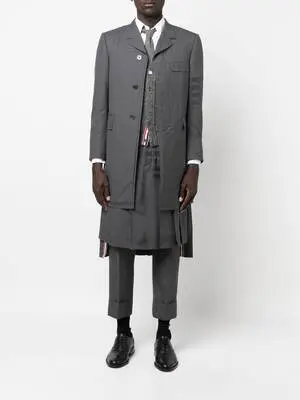 Thom Browne 4-bar Stripe Elongated Blazer