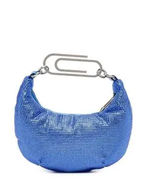 Off-White Paperclip Studded Shoulder Bag - Blue