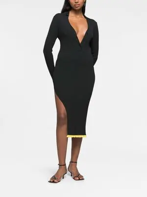 AZ FACTORY X Ester Manas Ribbed-knit Midi Dress