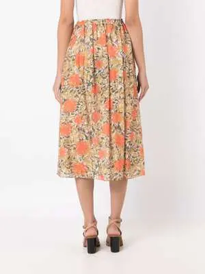 CLUBE BOSSA Pavlova Floral-print Skirt