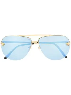Cartier Tiger Pilot-frame Sunglasses