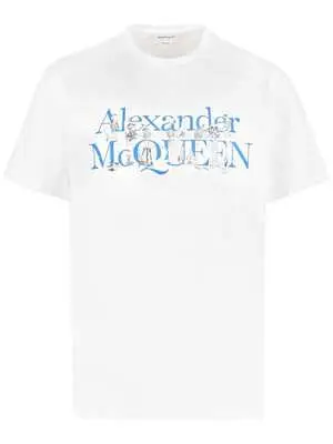 Alexander McQueen Logo-print Crew-neck T-shirt White