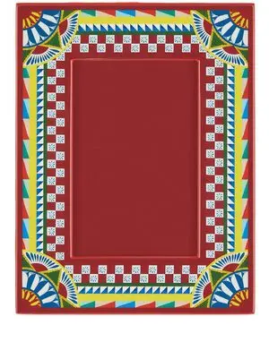 Dolce & Gabbana Carretto-print Photo Frame - Red