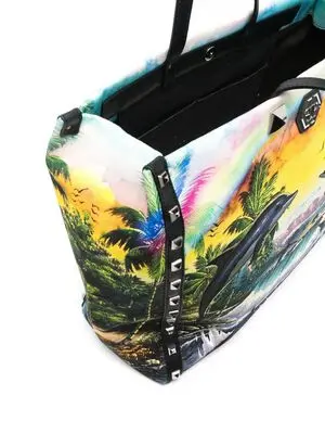 Philipp Plein Graphic Print Tote Bag
