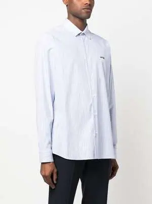 Philipp Plein Graphic-print Striped Shirt - Blue