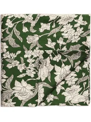 La DoubleJ Lilium Avorio-print Tablecloth - Green