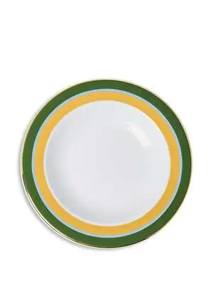 La DoubleJ Roman Holiday Avorio-print Soup And Dinner - Green