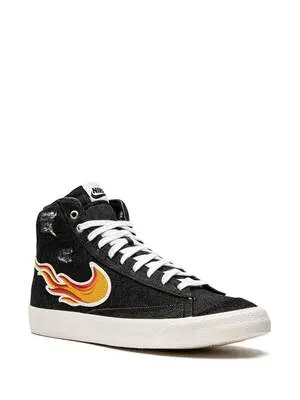 Nike Blazer Mid '77 Cleveland Rocks Sneakers - Black