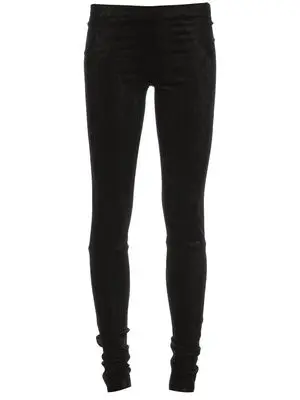 Stouls Carolyn Leather Slim-fit Trousers - Black