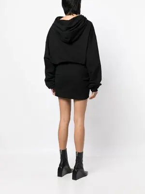 Off-White Hooded Dress - Black